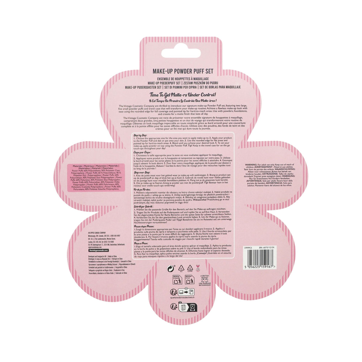 Vintage Make-Up Powder Puff Set | The Vintage Cosmetic Company